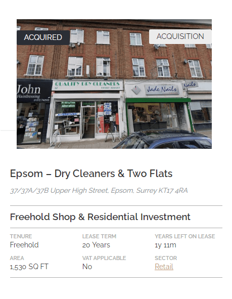 COMPLETED SALE - 37/37A/37B Upper High Sreet, Epsom, Surrey KT17 4RA ...