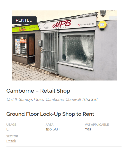 COMPLETED LEASE - Unit 6, Gurneys Mews, Camborne, Cornwall TR14 8JR ...