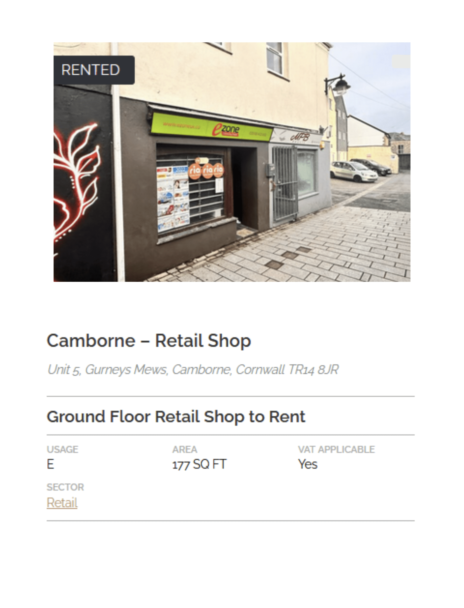COMPLETED LEASE - Unit 5, Gurneys Mews, Camborne, Cornwall TR14 8JR ...